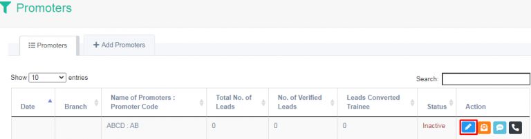 How to edit information of the Promoters - Flavor