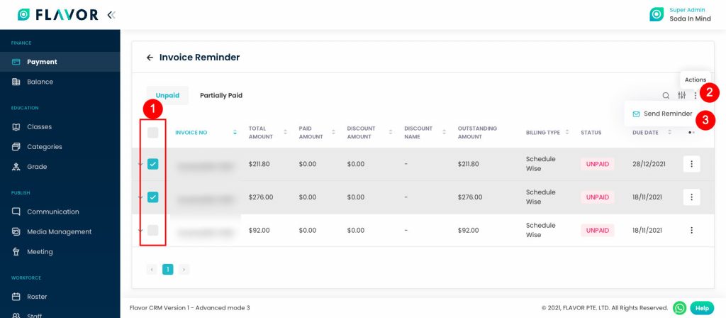 What is an invoice reminder module? - Flavor