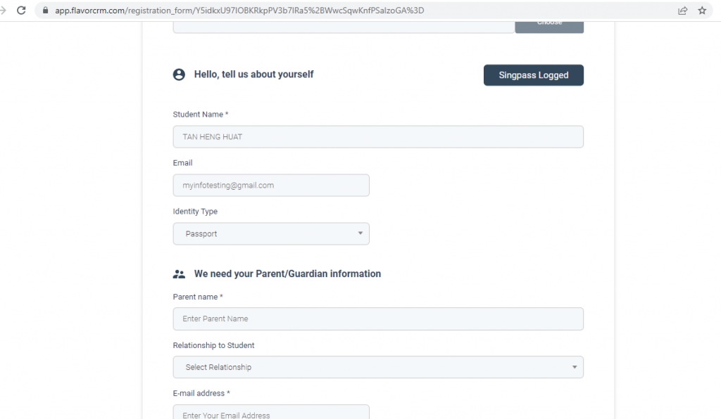 How to do Singpass Login? - Flavor