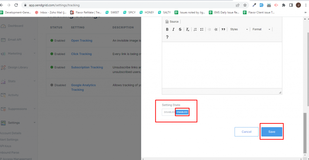 How to add an unsubscribe button on email account? - Flavor